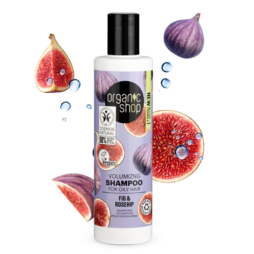 Organic Shop Volumizing shampoo for oily hair fig and rosehip ...