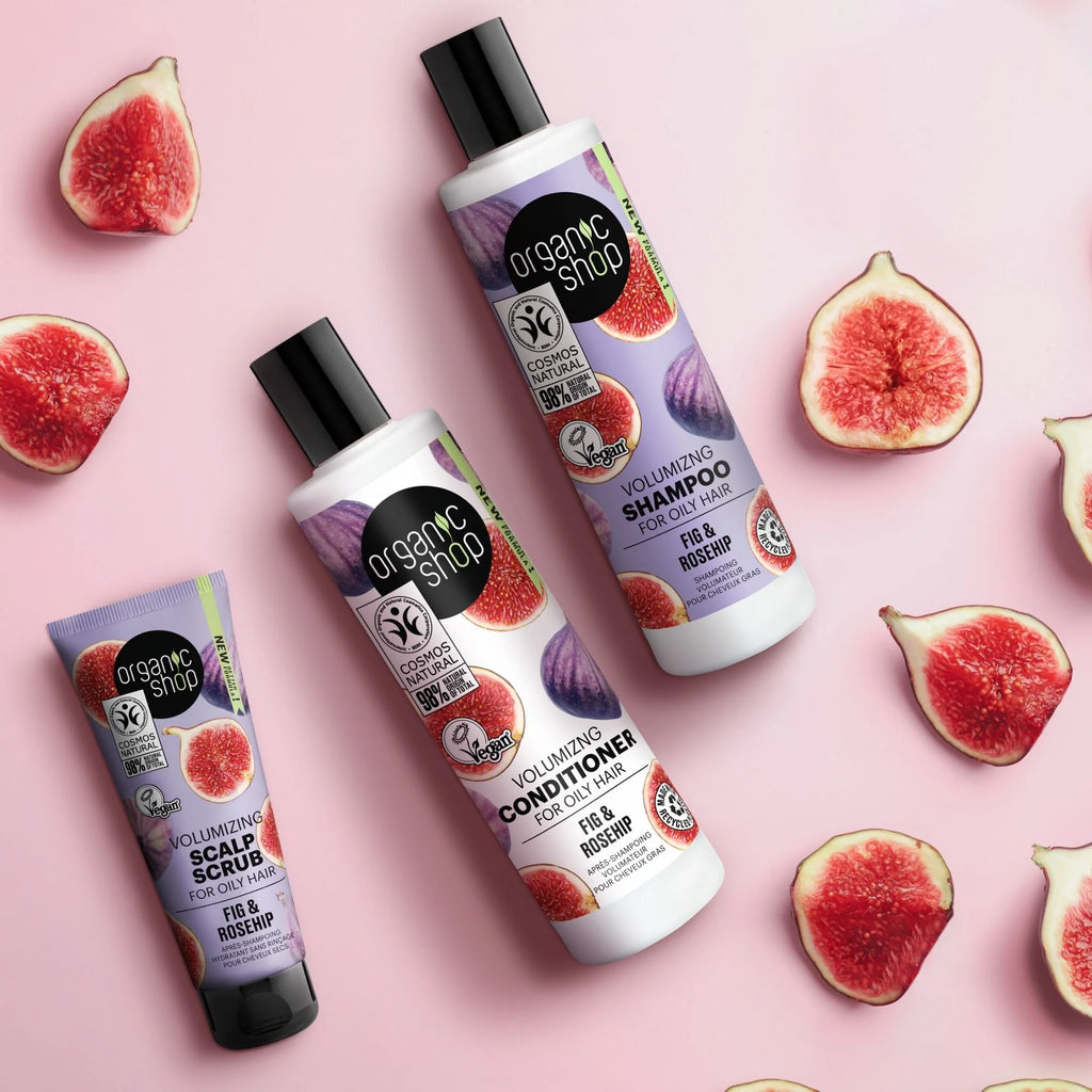 Organic Shop Volumizing shampoo for oily hair fig and rosehip ...